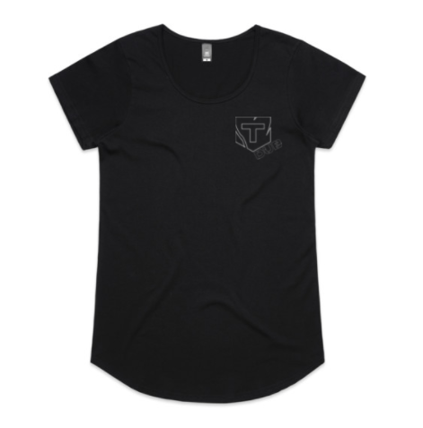 TDUB RIPPER LOGO TEE - BLACK (WOMENS) – tdub.com.au